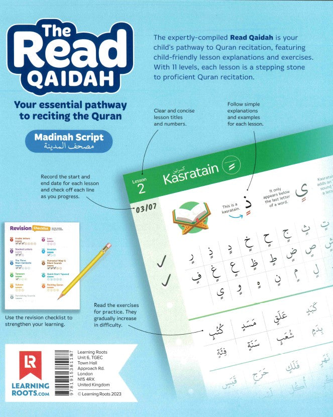 The Read Qaidah Your essential Pathway to Reciting the Quran – Al-Hidaayah Publishing & Distribution